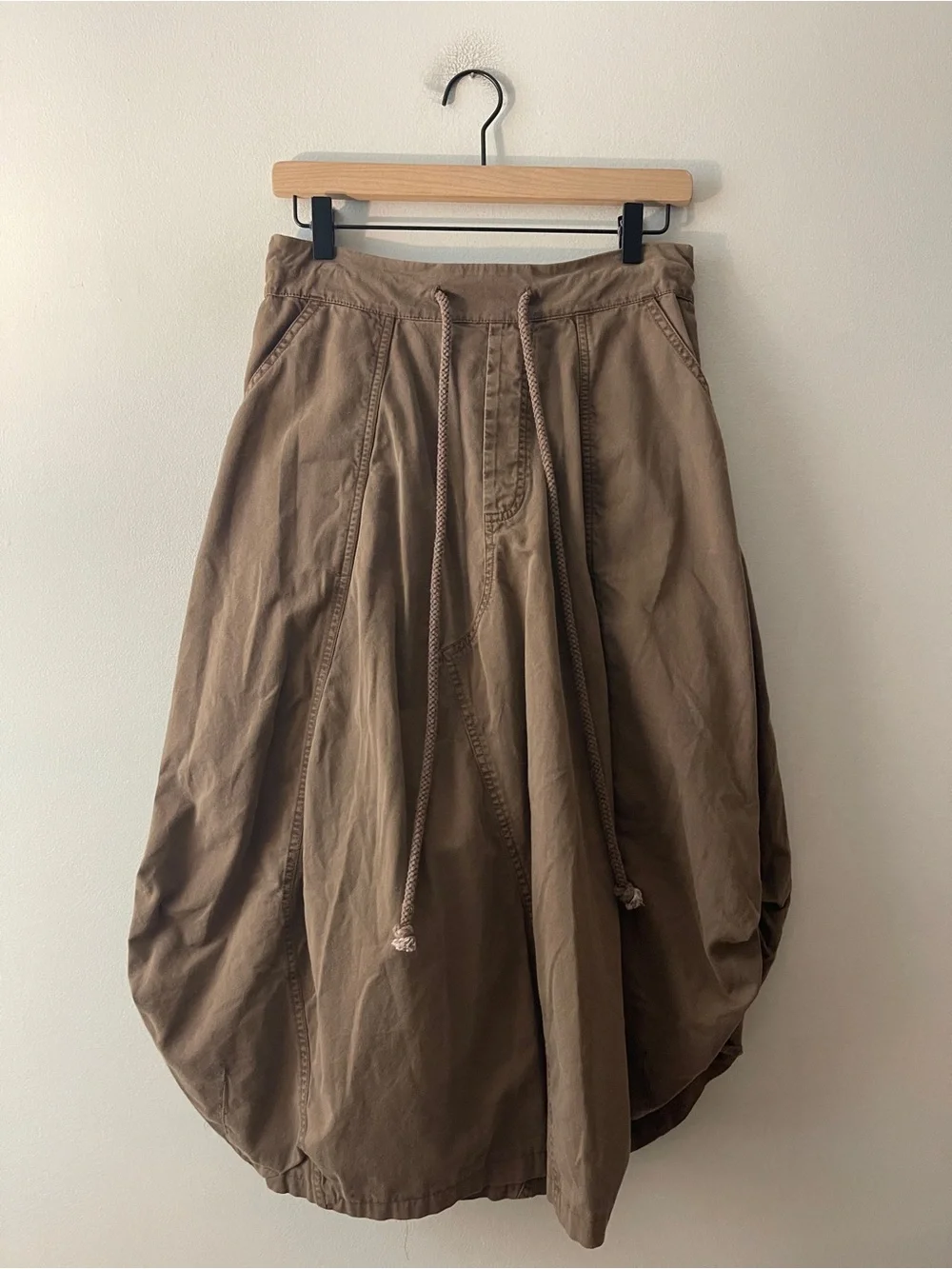 Free People | Skirts | Free People Willow Poplin Maxi Skirt Brown ...